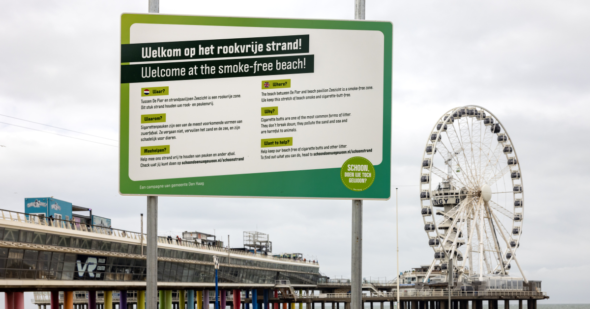 Vier rookvrije zones op het Haagse strand: hier zijn ze te vinden ...
